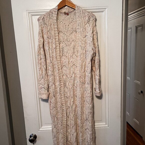 Pilcro | Sweaters | Pilcro Pointelle Duster Cardigan | Poshmark